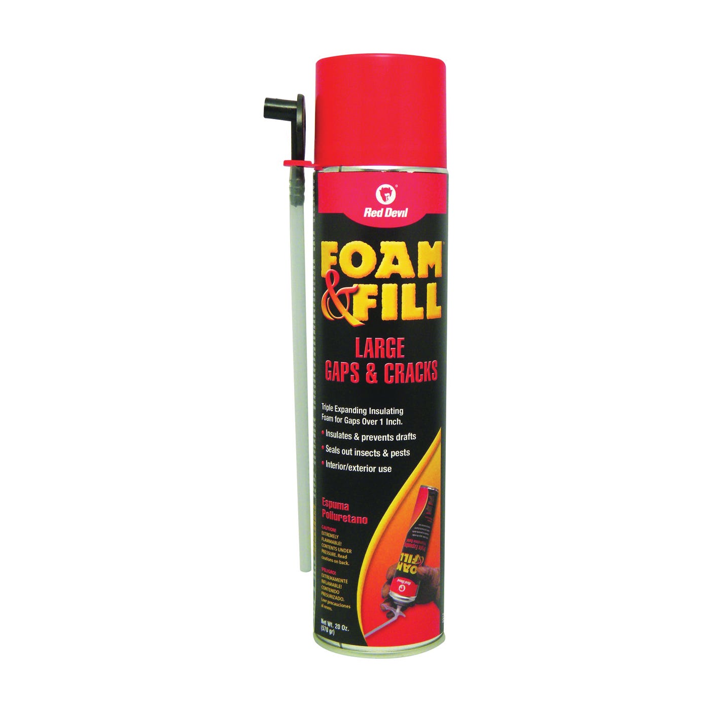 Red Devil Foam & Fill 0912 Foam Sealant, Champagne, 20 oz Aerosol Can Red Devil Foam & Fill 0912 Foam Sealant, Champagne, 20 oz Aerosol Can